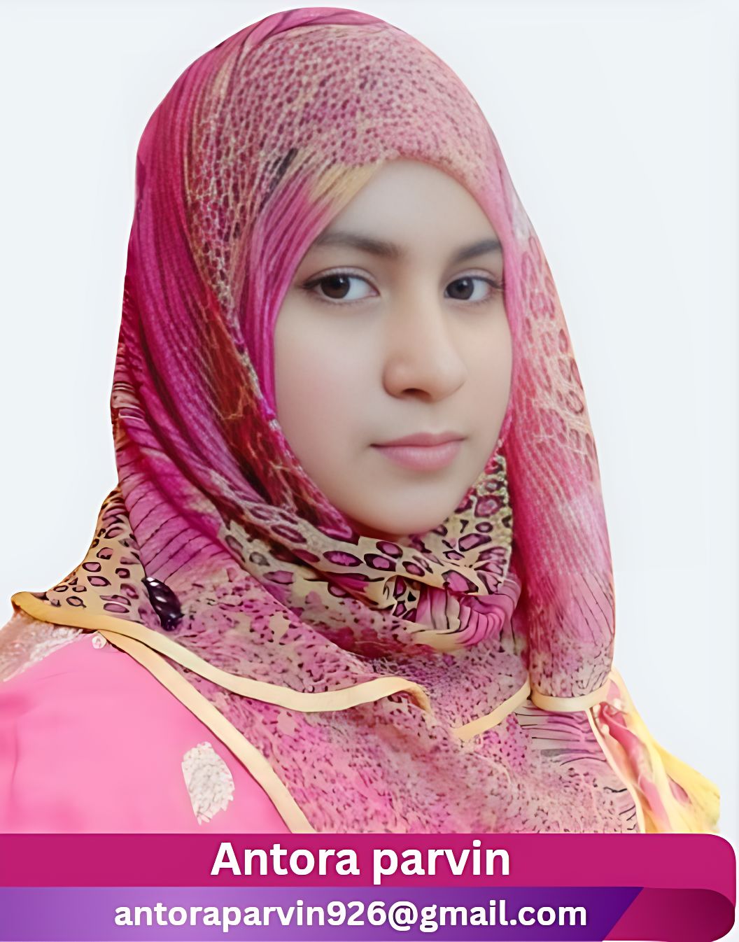 Antora Parvin – Web Designer